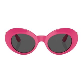 Versace Kinder Sonnenbrille Rund Rosa Gl&auml;nzend - - Accessories - Damen - Rosa - 45 MM