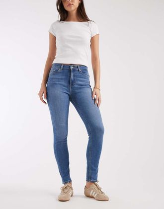 Jack & Jones Sydney - Skinny-Jeans in Mittelblau