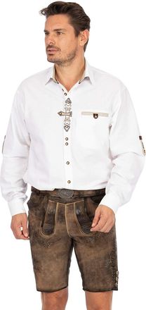 Maddox Herren Lederhose HOPFENSEE antik - Bernstein 48