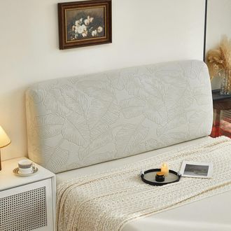 Generic Moderner Kopfteilbezug f&uuml;r Polsterbetten, Abnehmbarer Bezug f&uuml;r das Kopfteil, farbbest&auml;ndiger Staubschutz, knitterarm und weich-Light Gray||150cm