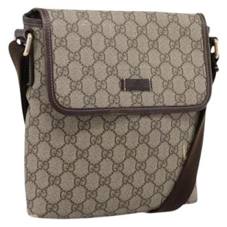 Gucci Sac bandouli&egrave;re vintage GG Canvas Pre-owned - Femme - Pre-owned - Beige - Taille: ONE Size