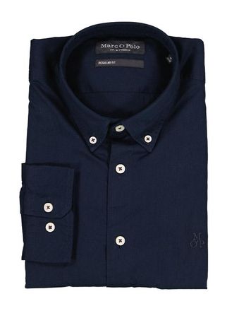 Marc O'Polo Herren Hemd blau Baumwolle