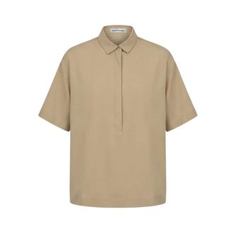 Frankie Shop Femme, Blouses et Chemises, Beige, Taille: 40 FR Polo Eda Fluide