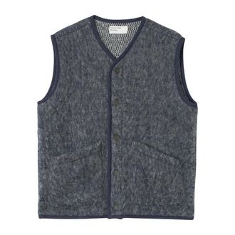Universal Works Lancaster Gilet - - Jackets - Herren - Blau - S