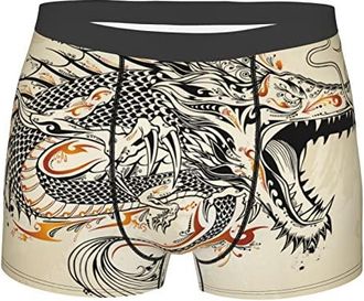 Generic Dragon Japonais R&eacute;tro Homme Cale&ccedil;on Boxeur Mode Boxer Shorty Fitted Cale&ccedil;ons Respirant Boxer Briefs XL