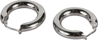 Jil Sander Femme, Accessoires, Gris, Taille: ONE Size Boucles doreilles cr&eacute;oles en m&eacute;tal