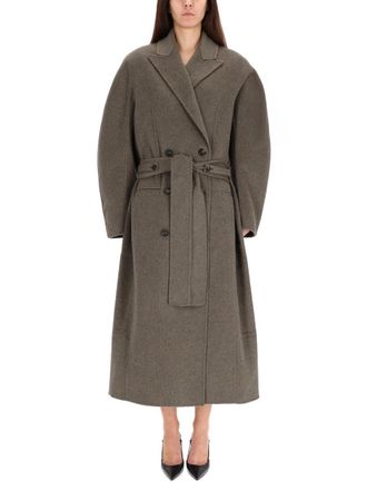 Jacquemus Virgin Wool Trench Coat - Gray