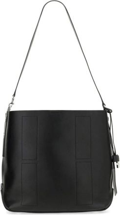 Hogan Femme, Sacs, Noir, Taille: ONE Size Sac bandouli&egrave;re en cuir Medium