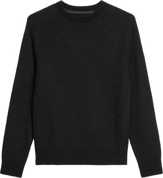 Marc O'Polo Rundhals Pullover aus einem leicht elastischen Wollgemisch, Regular Fit in