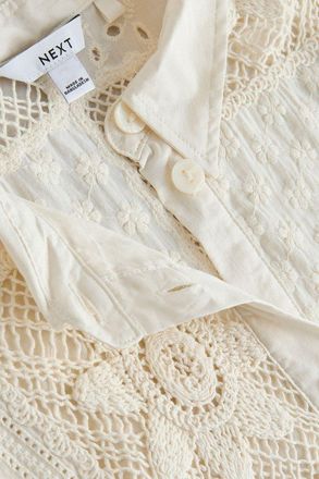 Next Strandshirt Geh&auml;kelte Bluse (1-tlg)