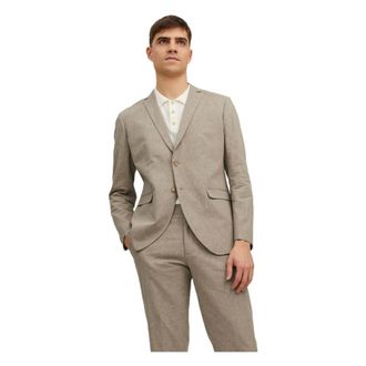 Jack & Jones Homme, Costumes, Beige, Taille: S Jprriviera Slim Fit Blazer