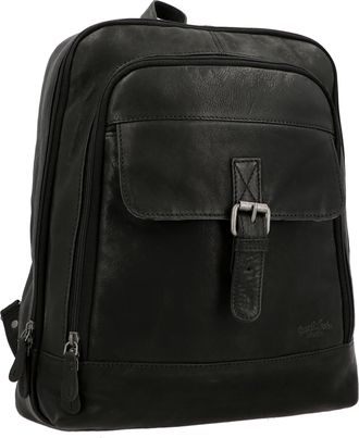 Gusti Leder Rucksack f&uuml;r Damen & Herren - Niki | Vintage Lederrucksack aus pflanzlich gegerbtem Rindsleder | 15.6 Laptopfach | Praktische F&auml;cher & stilvolle