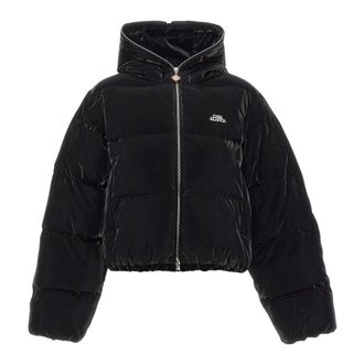 Casablanca Doudoune courte en nylon laqu&eacute; - Femme - Vestes - Noir - Taille: 40 FR