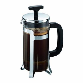 Bodum 10414-16 - Jesper - Cafetière à Piston 3 Tasses - 0,35 L, Noir, Argent, Tungsten