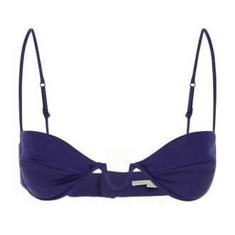 Stella McCartney Wired Satin Bra Top - - Underwear - Damen - Blau - XS