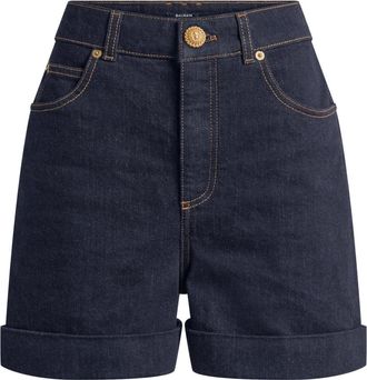 Balmain Femme, Shorts, Bleu, Taille: 36 FR Denim Shorts