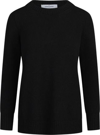 Gran Sasso Pull &agrave; col rond - Femme - Pulls - Noir - Taille: 40 FR