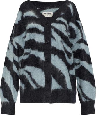 Zadig&Voltaire Cashmere Cardigan Arpa - - Knitwear - Damen - Blau - XS/S