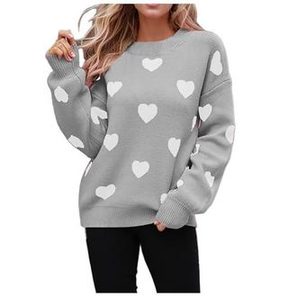 Generic 2026 - Pull dhiver pour femme - Grande taille, gris, XL