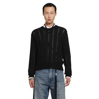 Ann Demeulemeester Rikki Brushed Rib Crewneck Sweater