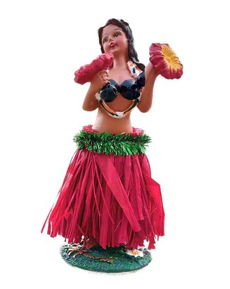Hang Loose Wackel Hula Figur Tiki M&auml;dchen Wackelfigur Wackeldackel Aloha Hawaii (11,5cm)