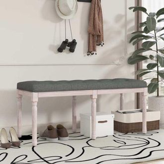 vidaXL Banc Gris fonc&eacute; 110x40x49 cm Tissu
