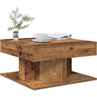 vidaXL Vidaxl - Table basse vieux bois 55x55x30 cm bois ding&eacute;nierie