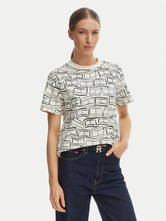 Tommy Hilfiger T-Shirt WW0WW49646 Wei&szlig; Boxy Fit