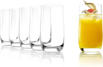 Stölzle Saftgläser Weinland 6er-Set 315 ml - Hochwertige Allroundgläser für Saft, Wasser & Cocktails - Schlichte Wassergläser aus Kristallglas - Spülmaschinen