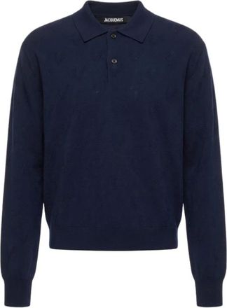 Jacquemus Le Polo Maille Abbracio - Homme - Tops - Bleu - Taille: S