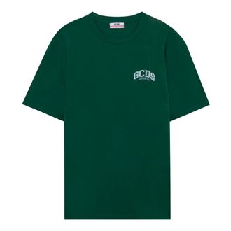 GCDS Gcds, Homme, Tops, Vert, Taille: XS Logo-Detail T-Shirt