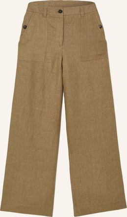 Reiss Reiss Marlenehose Ashby Aus Leinen gruen