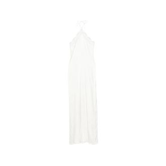 Os&eacute;ree Lace-trim Halterneck Dress