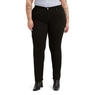 Levi's Damen Plus Size 314 Shaping Straight Jeans, Soft Black 2, 16 W M