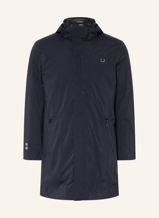 UBR Ubr 2-In-1-Mantel Black Storm Mit Abnehmbarer Kapuze blau