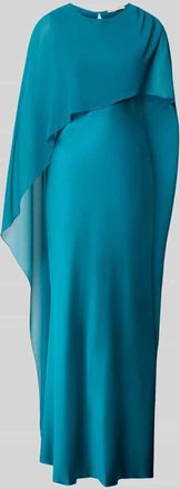 Rinascimento Abendkleid aus Satin mit fixiertem Schal
