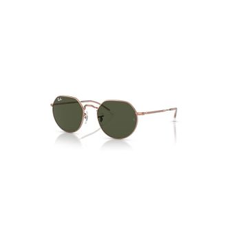 Ray-Ban Jack Rose Gold Sonnenbrillen Rotgold Fassung Gr&uuml;n Glas 53-20