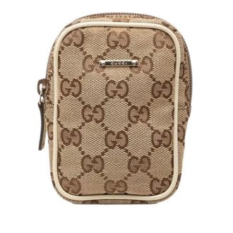 Gucci Pre-owned Canvas Pouch - - Pre-owned - Damen - Beige - ONE SIZE
