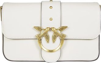 Pinko Pinko, Femme, Sacs, Blanc, Taille: ONE Size Love One Classic Slouchy