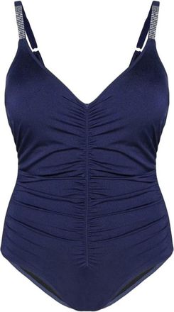 Fiorella Rubino Femme, Maillots de bain, Bleu, Taille: 42 FR Maillot de bain une pi&egrave;ce avec drap&eacute; et d&eacute;tail lumineux