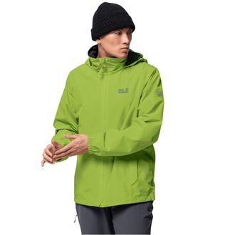 Jack Wolfskin Herren Stormy Point Jacket M Hardshelljacke, Spring Lime, S EU