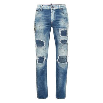 Philipp Plein Rock Star Slim-fit Jeans - - Jeans - Herren - Blau - W36