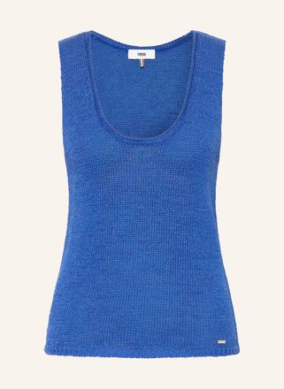 Cinque Cinque Stricktop Ciliv Mit Leinen blau