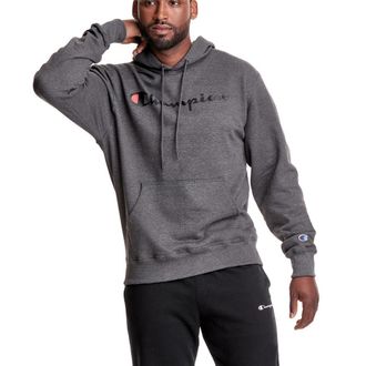 Champion Herren Sweatshirt Graphic Powerblend Fleece Hood, Granit Heather-y06794, XXL