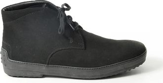 Tod's Tods Stiefel - Black Gommino Suede Winter Ankle Boot - Gr. 5_5 - in Schwarz - f&uuml;r Damen