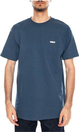 Obey Homme, Tops, Bleu, Taille: XL T-Shirt Col Rond