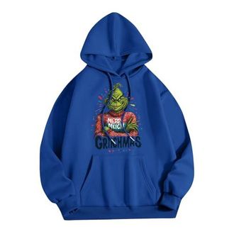 Generic Le Grinch Sweat A Capuche Femme Deguisement Hiver Polaire Sweet Sweatshirts Noel Plaid Pulls Costume Moche Christmas Pilou Pull 2025 Noël Vetement Vêt