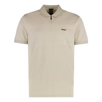 HUGO BOSS Philix Pima Polo - - Tops - Herren - Beige - XS