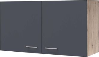 Loftscape home24 Hängeschrank 100cm Braun/Grau/Basalt