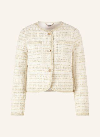 Rich & Royal Tweed-Jacke Mit Glitzergarn weiss